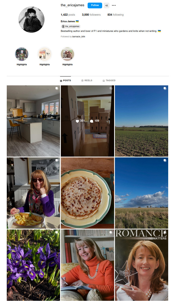 Erica James: Welcome to my website - Erica James: author